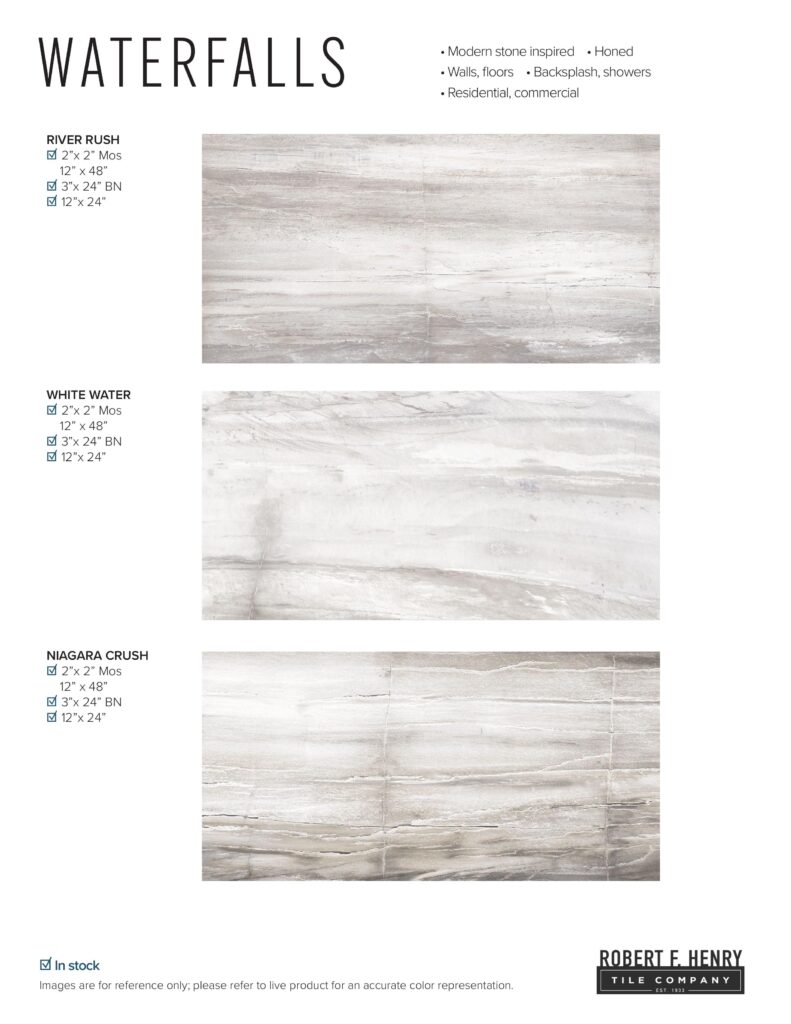 Waterfalls - Robert F. Henry Tile