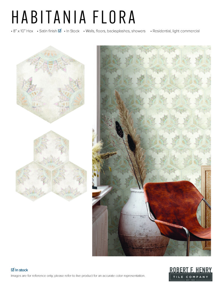 Habitania Flora Hex - Robert F. Henry Tile